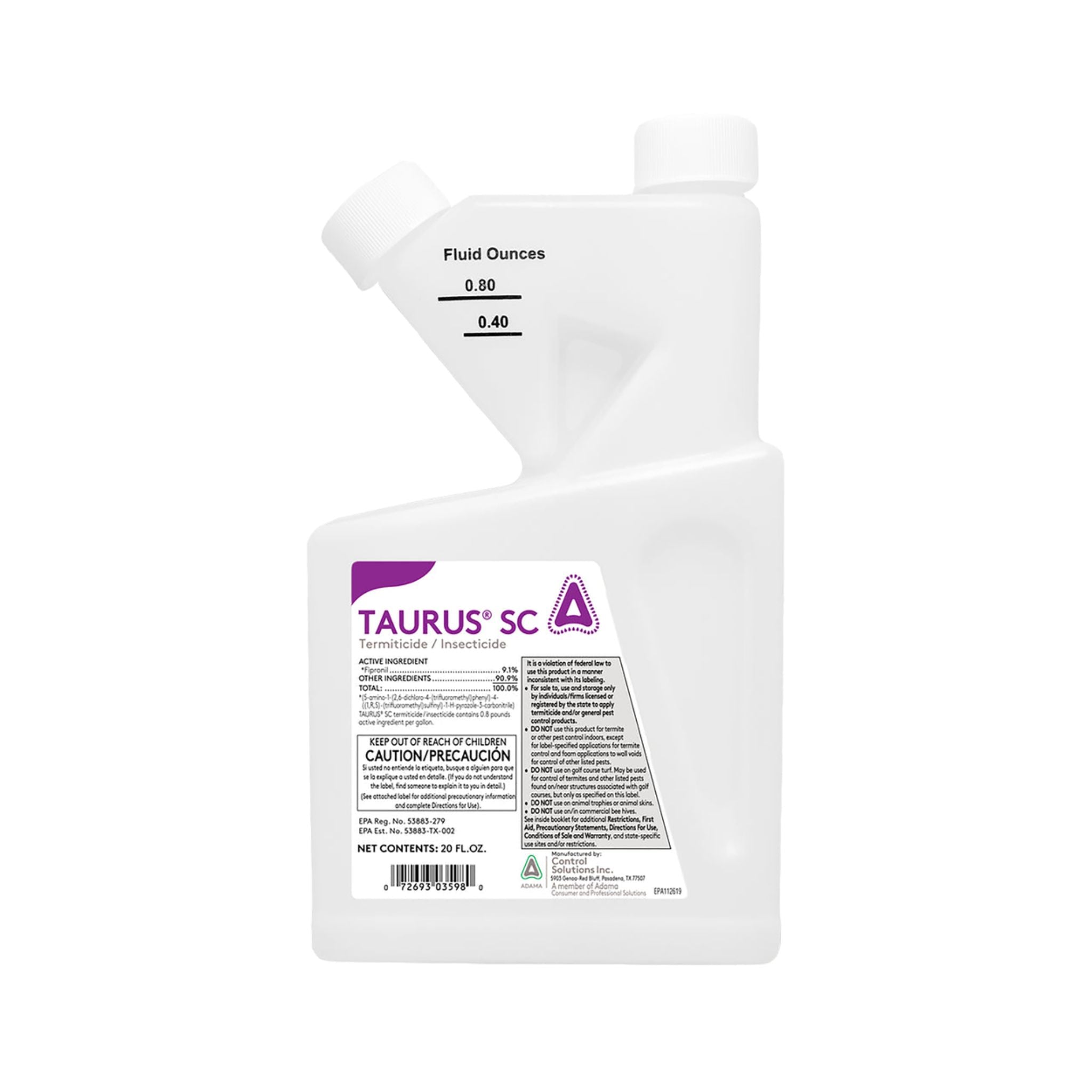 Control Solutions Taurus SC Termiticide 20 oz – Powerful Insecticide ...